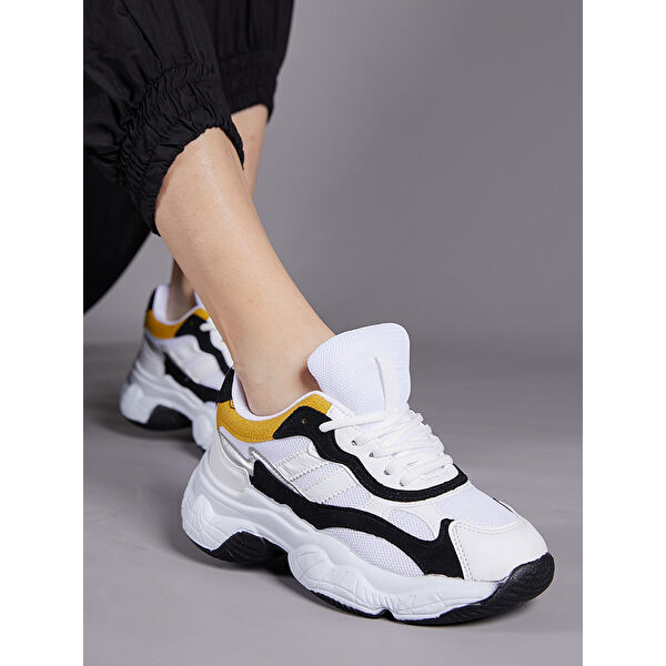 TONNY BLACK Bağcıklı Kalın Taban Kadın Aktif Spor Ayakkabı