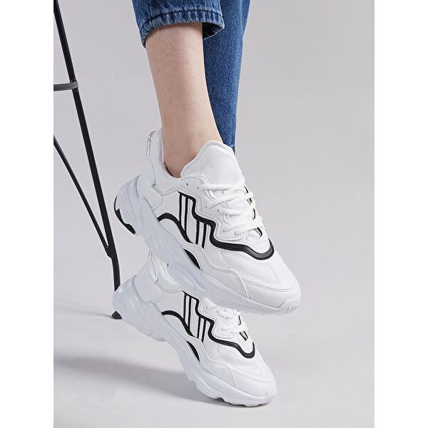 TONNY BLACK Bağcıklı Kalın Taban Kadın Aktif Spor Ayakkabı