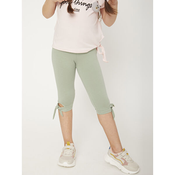 Little Star Beli Lastikli Basic Kız Çocuk Tayt