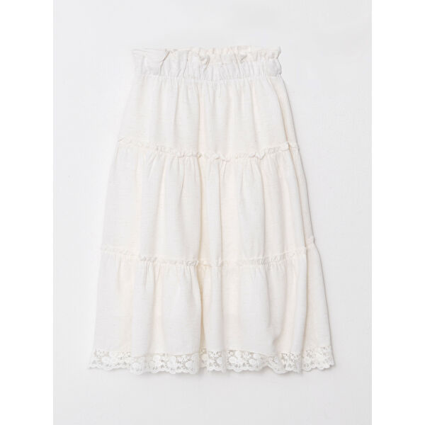 Little Star Beli Lastikli Kız Çocuk Etek