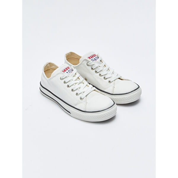 Baskılı Bağcıklı Kadın Spor Ayakkabı