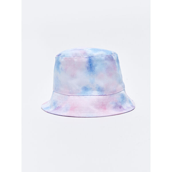 Batik Desenli Pamuklu Kız Çocuk Bucket Şapka