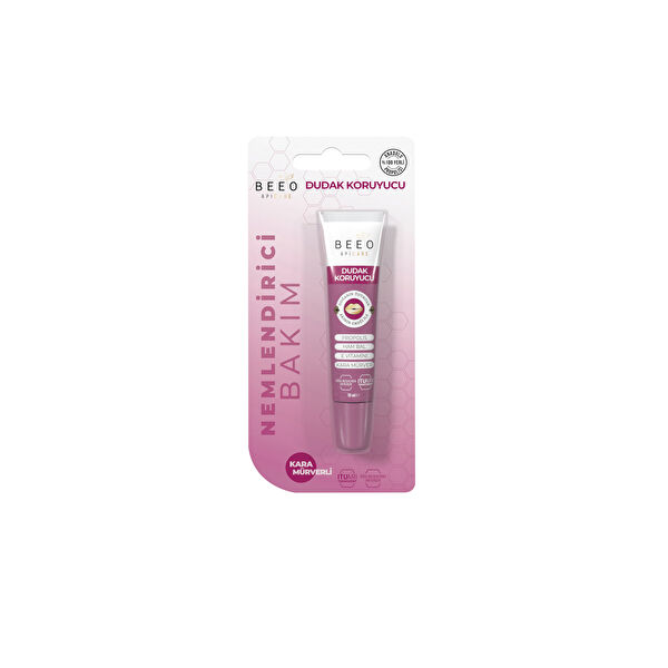 Beeo ApiCare Propolisli Kara Mürverli Dudak Koruyucu 10 Ml