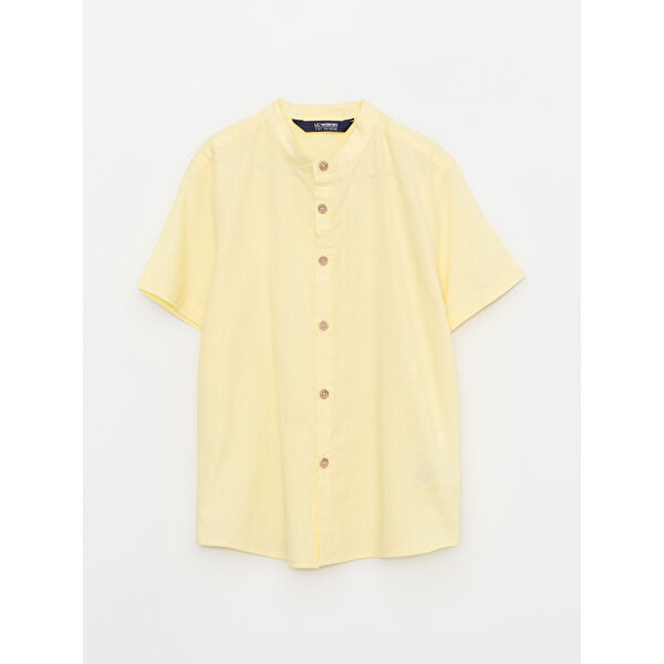 Hakim Yaka Basic Kısa Kollu Erkek Çocuk Gömlek