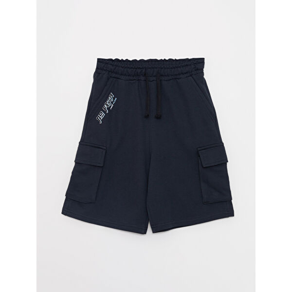 Beli Lastikli Baskılı Erkek Çocuk Bermuda Beli Lastikli Baskılı Erkek Çocuk Bermuda