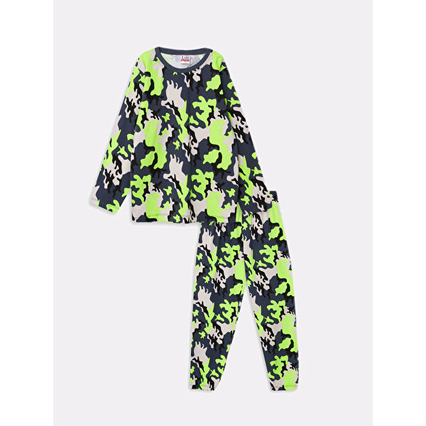 Breeze Bisiklet Yaka Baskılı Uzun Kollu Erkek Çocuk Takım