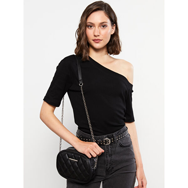 Zincir Askılı Kapitoneli Kadın Çapraz Çanta