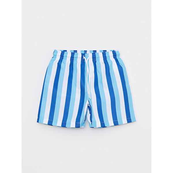 Çizgili Hızlı Kuruyan Erkek Çocuk Deniz Şortu