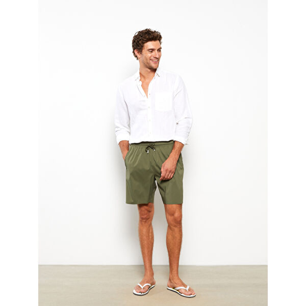 Diz Hizası Boy Basic Erkek Deniz Şortu