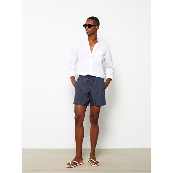 Kısa Boy Basic Erkek Deniz Şortu Kısa Boy Basic Erkek Deniz Şortu