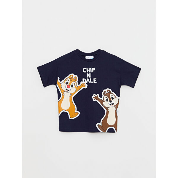 Bisiklet Yaka Kısa Kollu Chip and Dale Baskılı Erkek Bebek Tişört Bisiklet Yaka Kısa Kollu Chip and Dale Baskılı Erkek Bebek Tişört