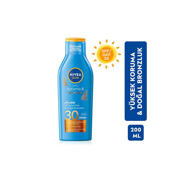 Nivea Nsun Koruma&Bronzluk Bronzluk Arttırıcı Güneş Losyonu Gkf 30 200 Ml Nivea Nsun Koruma&Bronzluk Bronzluk Arttırıcı Güneş Losyonu Gkf 30 200 Ml