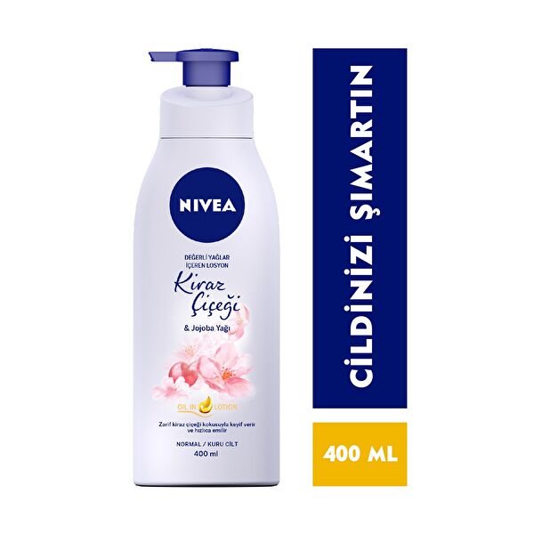 Değerli Yağlar İçeren Losyon Kiraz Çiçeği & Jojoba Yağı 400 Ml Değerli Yağlar İçeren Losyon Kiraz Çiçeği & Jojoba Yağı 400 Ml