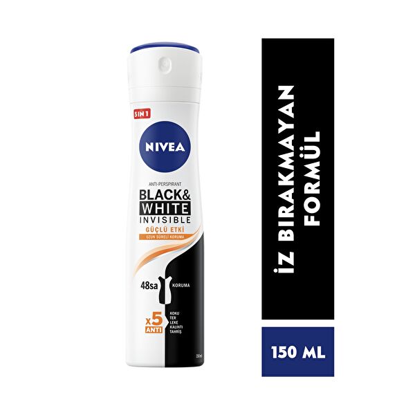 Black & White Invisible Güçlü Etki Kadın Deodorant Sprey 150 Ml Black & White Invisible Güçlü Etki Kadın Deodorant Sprey 150 Ml
