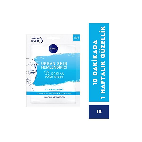 Nemlendirici 10 Dakika Kağıt Maske Nemlendirici 10 Dakika Kağıt Maske
