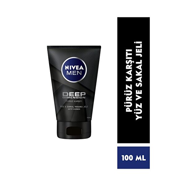 Nivea For Men Deep Dimension Yüz Temizleme Jeli Nivea For Men Deep Dimension Yüz Temizleme Jeli