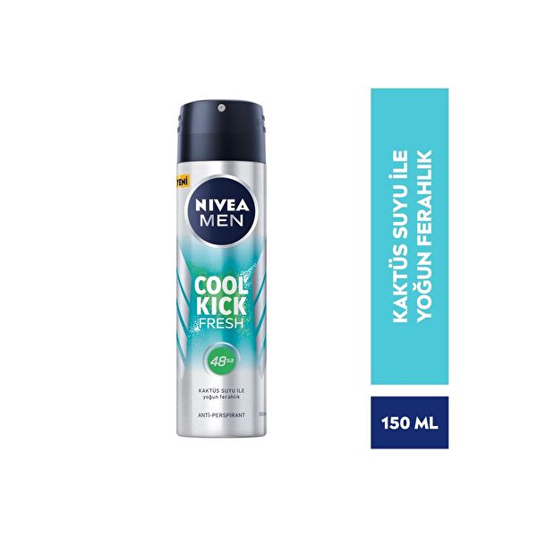 Men Erkek Sprey Deodorant Cool Kick Fresh 48 Saat Koruma 150 Ml Men Erkek Sprey Deodorant Cool Kick Fresh 48 Saat Koruma 150 Ml