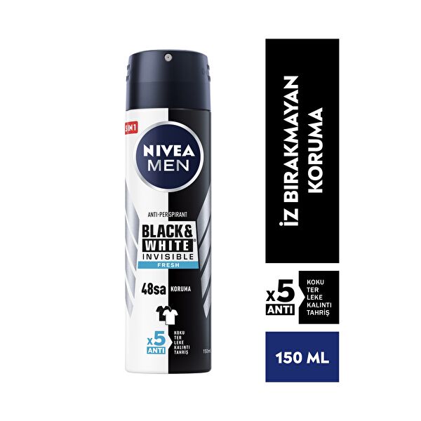 Nivea Deo Sprey Inv B&W Fresh 150 Ml Nivea Deo Sprey Inv B&W Fresh 150 Ml