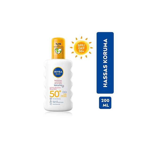 Nivea Nsun Hassas Güneş Alerji Koruma Spreyi Spf 50+ 200 Ml Nivea Nsun Hassas Güneş Alerji Koruma Spreyi Spf 50+ 200 Ml