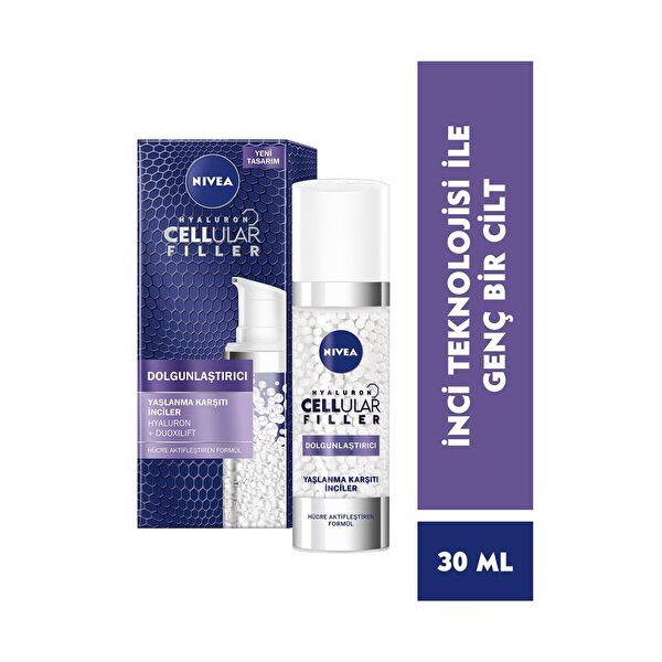 Nivea Hyaluron Cellular Fıller + Dolgunlaştırıcı Inciler Yaşlanma Karşıtı Serum Nivea Hyaluron Cellular Fıller + Dolgunlaştırıcı Inciler Yaşlanma Karşıtı Serum
