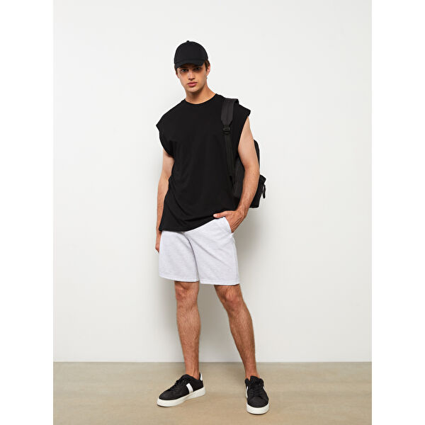 Slim Fit Beli Lastikli Erkek Şort