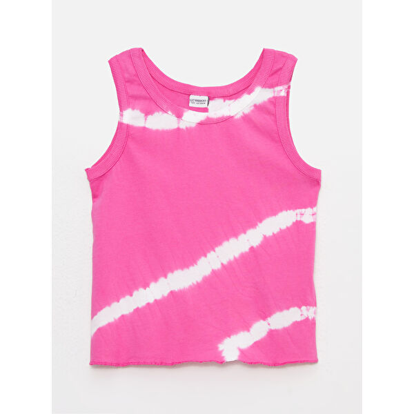 Bisiklet Yaka Batik Desenli Kız Çocuk Atlet