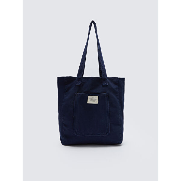 Etiket Baskılı Kadın Kol Çantası