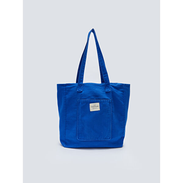 Etiket Baskılı Kadın Kol Çantası