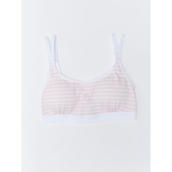 Çizgili Pamuklu Kız Çocuk Büstiyer