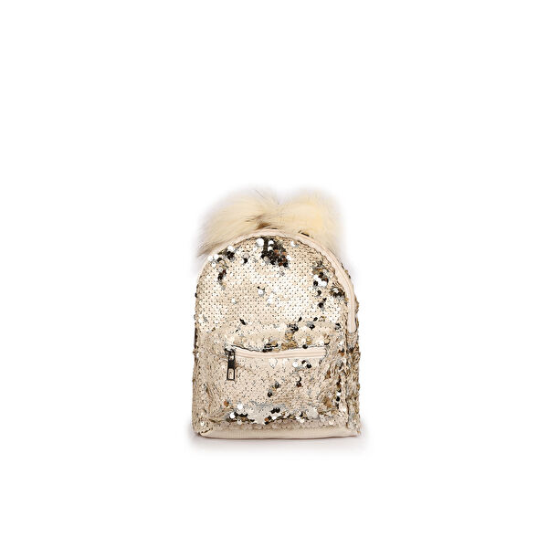 Stilgo Pelüş Detaylı Payetli Kız Çocuk Sırt Çantası
