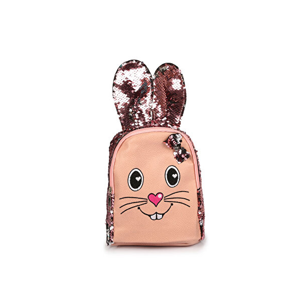 Stilgo Tavşan Figürlü Payetli Kız Çocuk Sırt Çantası