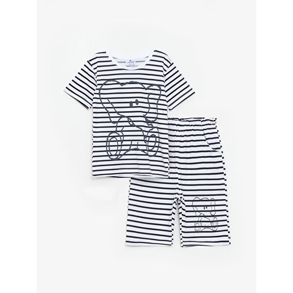 Luggi Baby Bisiklet Yaka Baskılı Erkek Bebek Pijama Takımı 2'li Luggi Baby Bisiklet Yaka Baskılı Erkek Bebek Pijama Takımı 2'li
