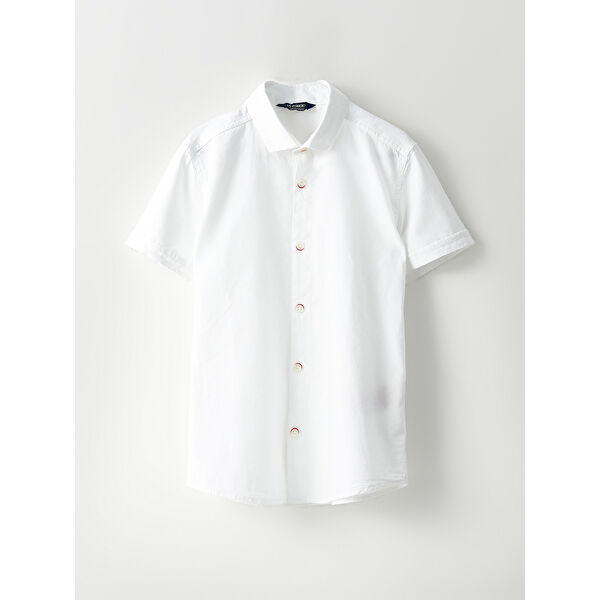 Basic Kısa Kollu Erkek Çocuk Gömlek Basic Kısa Kollu Erkek Çocuk Gömlek