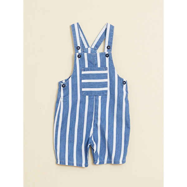 Çizgili Erkek Bebek Salopet