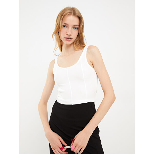 Busem U Yaka Düz Pamuklu Kadın Atlet Busem U Yaka Düz Pamuklu Kadın Atlet