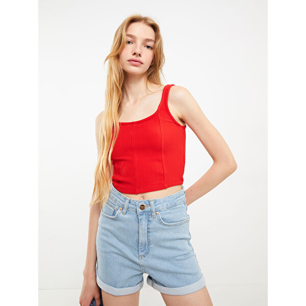 Busem U Yaka Düz Pamuklu Kadın Atlet Busem U Yaka Düz Pamuklu Kadın Atlet