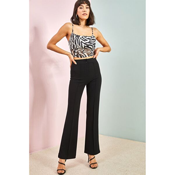 Shade Standart Fit Düz Kadın Palazzo Pantolon