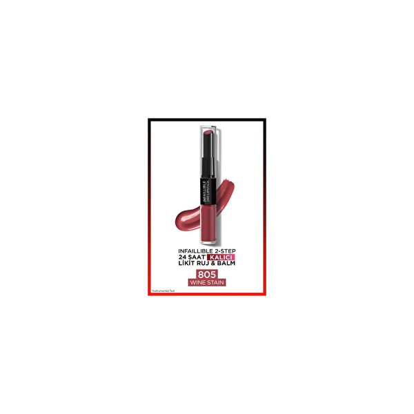 L'Oréal Paris Lpmu Infaıllıblex3Nu 805 Wıne Staın L'Oréal Paris Lpmu Infaıllıblex3Nu 805 Wıne Staın