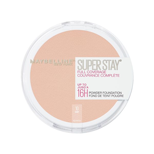 Maybelline New York Superstay 16H Pudra - 10 Ivory Maybelline New York Superstay 16H Pudra - 10 Ivory