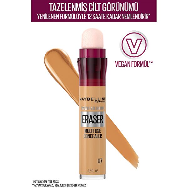 Maybelline New York Kapatıcı - Instant Age Eraser Concealer 07 Sand Maybelline New York Kapatıcı - Instant Age Eraser Concealer 07 Sand