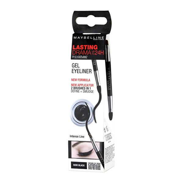 Maybelline New York Dayanıklı Siyah Eyeliner - Eyestudio Lasting Drama Gel Eyeliner 24H 01 Intense Black Maybelline New York Dayanıklı Siyah Eyeliner - Eyestudio Lasting Drama Gel Eyeliner 24H 01 Intense Black