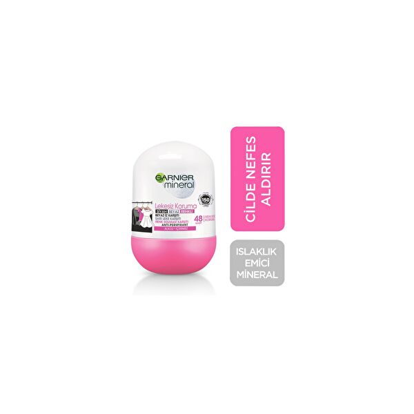 Garnier Mıneral Lekesiz Koruma - Ferah Koku Roll O Garnier Mıneral Lekesiz Koruma - Ferah Koku Roll O