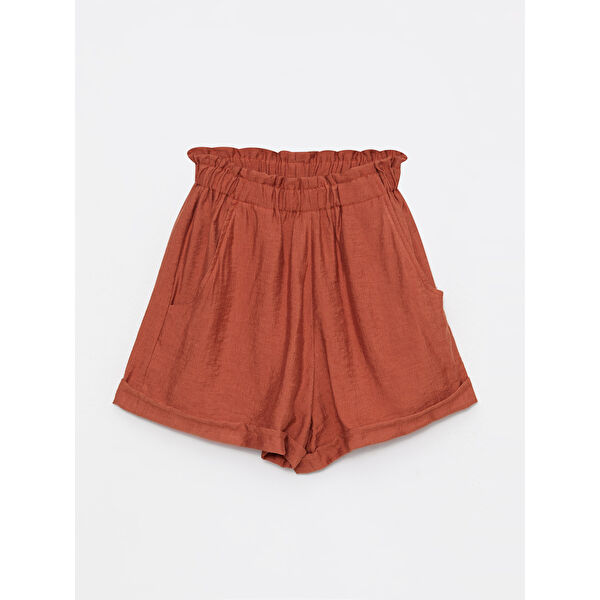 Chaton D'or Beli Lastikli Basic Kız Çocuk Şort Chaton D'or Beli Lastikli Basic Kız Çocuk Şort