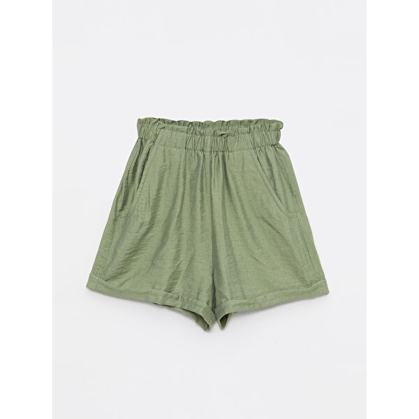 Chaton D'or Beli Lastikli Basic Kız Çocuk Şort Chaton D'or Beli Lastikli Basic Kız Çocuk Şort