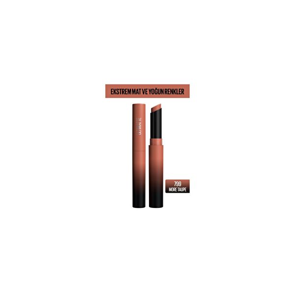 L’Oréal Paris Color Sensational Ultimatte Mat Ruj- 799 More Taupe Nude L’Oréal Paris Color Sensational Ultimatte Mat Ruj- 799 More Taupe Nude