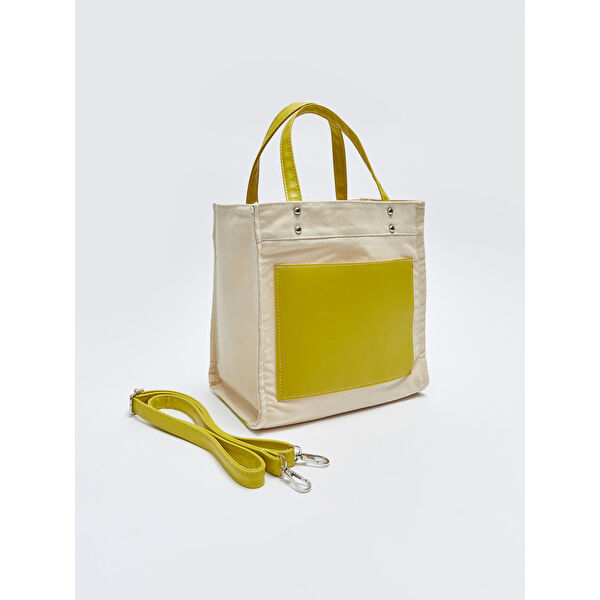 Renk Bloklu Kadın Kol Çantası