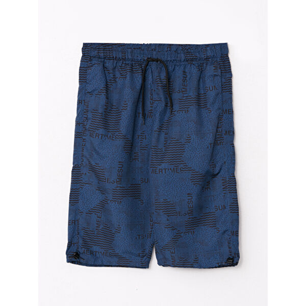 Uzun Boy Desenli Erkek Deniz Şortu Uzun Boy Desenli Erkek Deniz Şortu