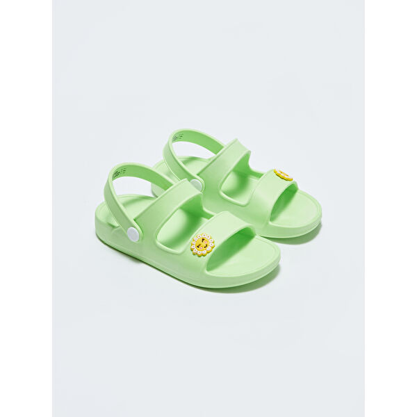 Çift Bantlı Toka Kapamalı Kız Çocuk Sandalet