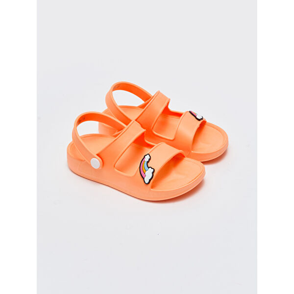 Çift Bantlı Toka Kapamalı Kız Çocuk Sandalet