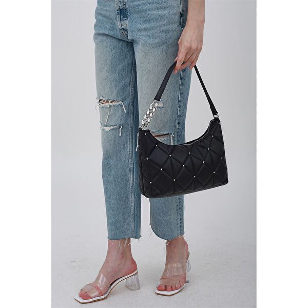 Madamra Zincirli Kapitone Kadın Omuz Çantası